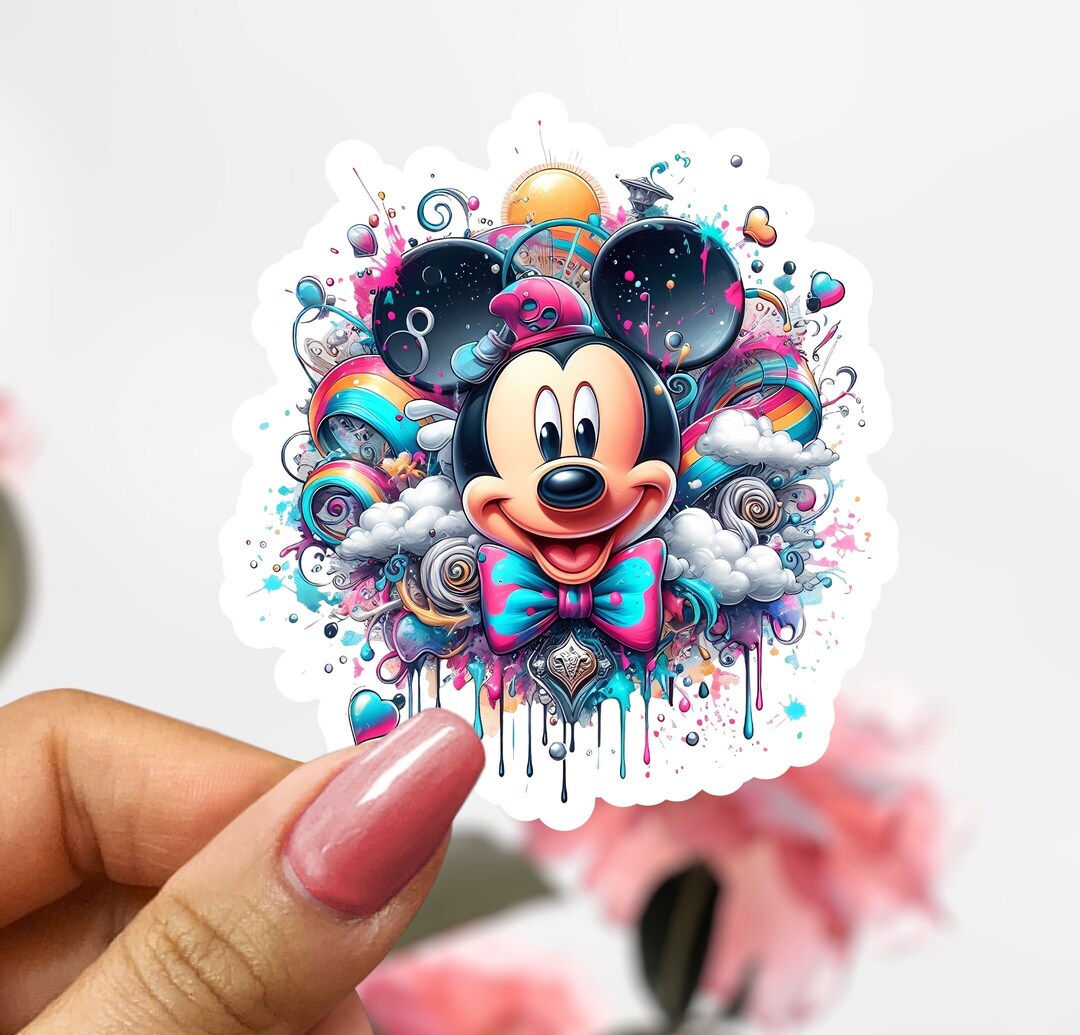 Disney Mickey Mouse Sticker, Disney Sticker Decal - Etsy