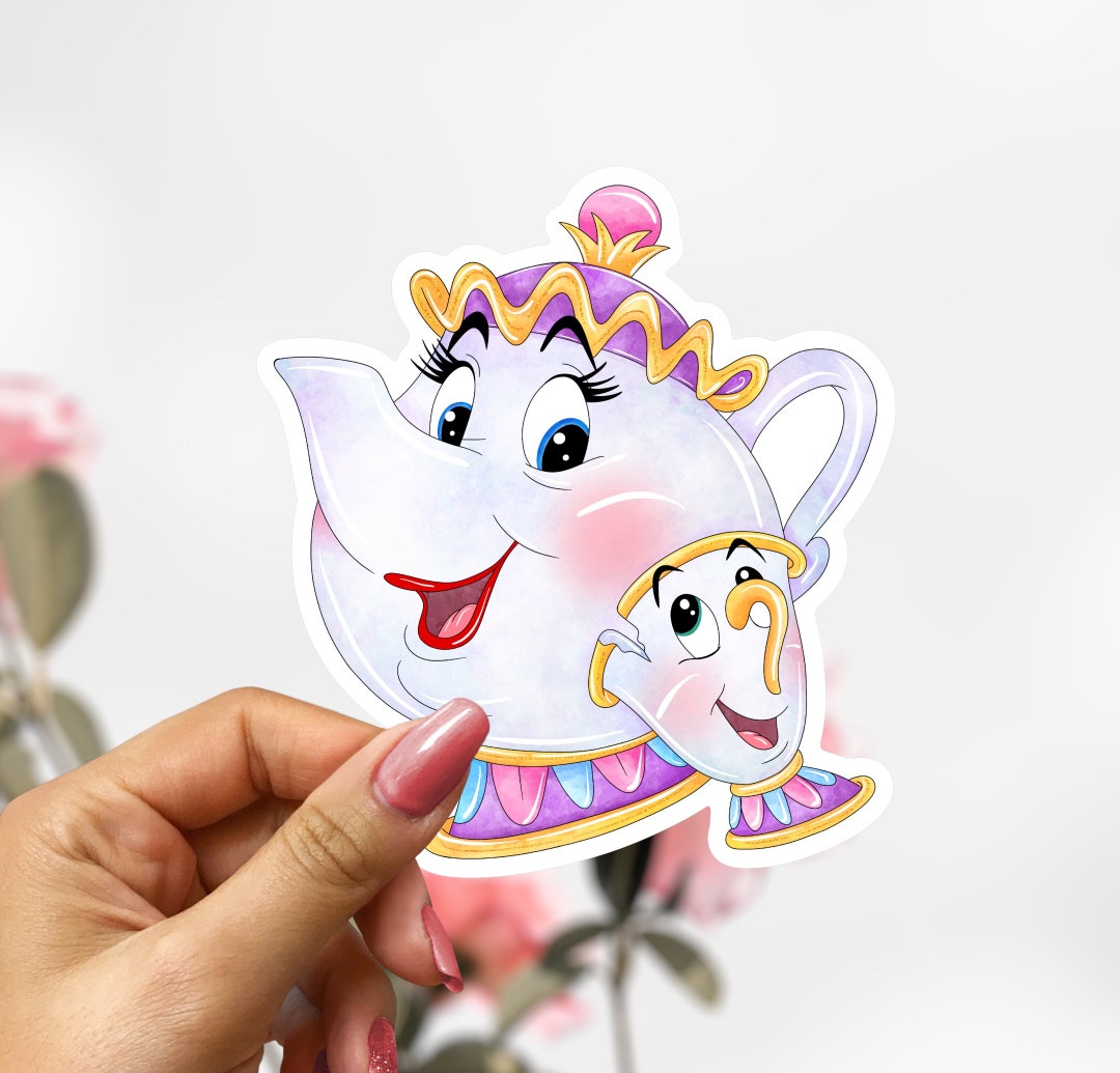 Disney Mrs. Potts Sticker, Beauty and the Beast Sticker, Chip Potts ...