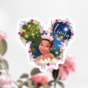 Princess Tiana Sticker, Princess and the Frog Sticker Decal - Etsy
