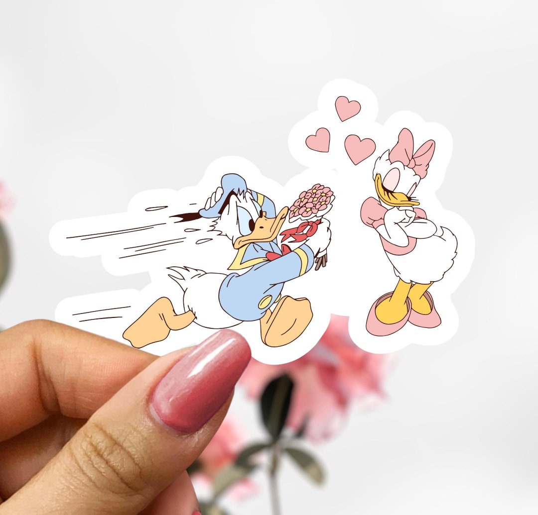 Donald Duck & Daisy Sticker, Disney Duck Sticker, Donald Duck Decal - Etsy