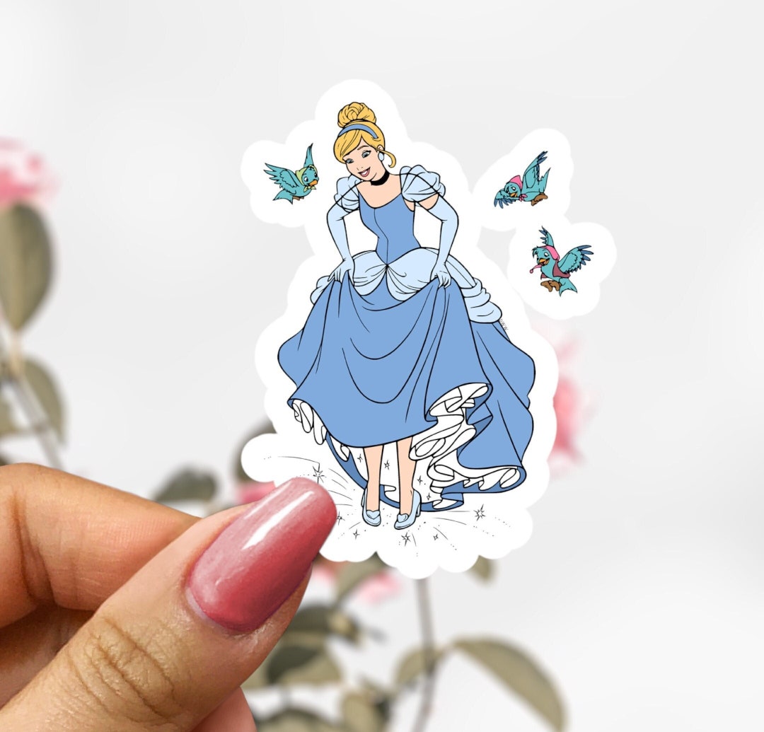 Disney Cinderella Sticker, Princess Sticker Decal - Etsy