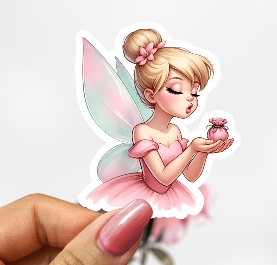 Tinkerbell Sticker, Cartoon Disney Sticker Decal, Peter Pan Sticker - Etsy
