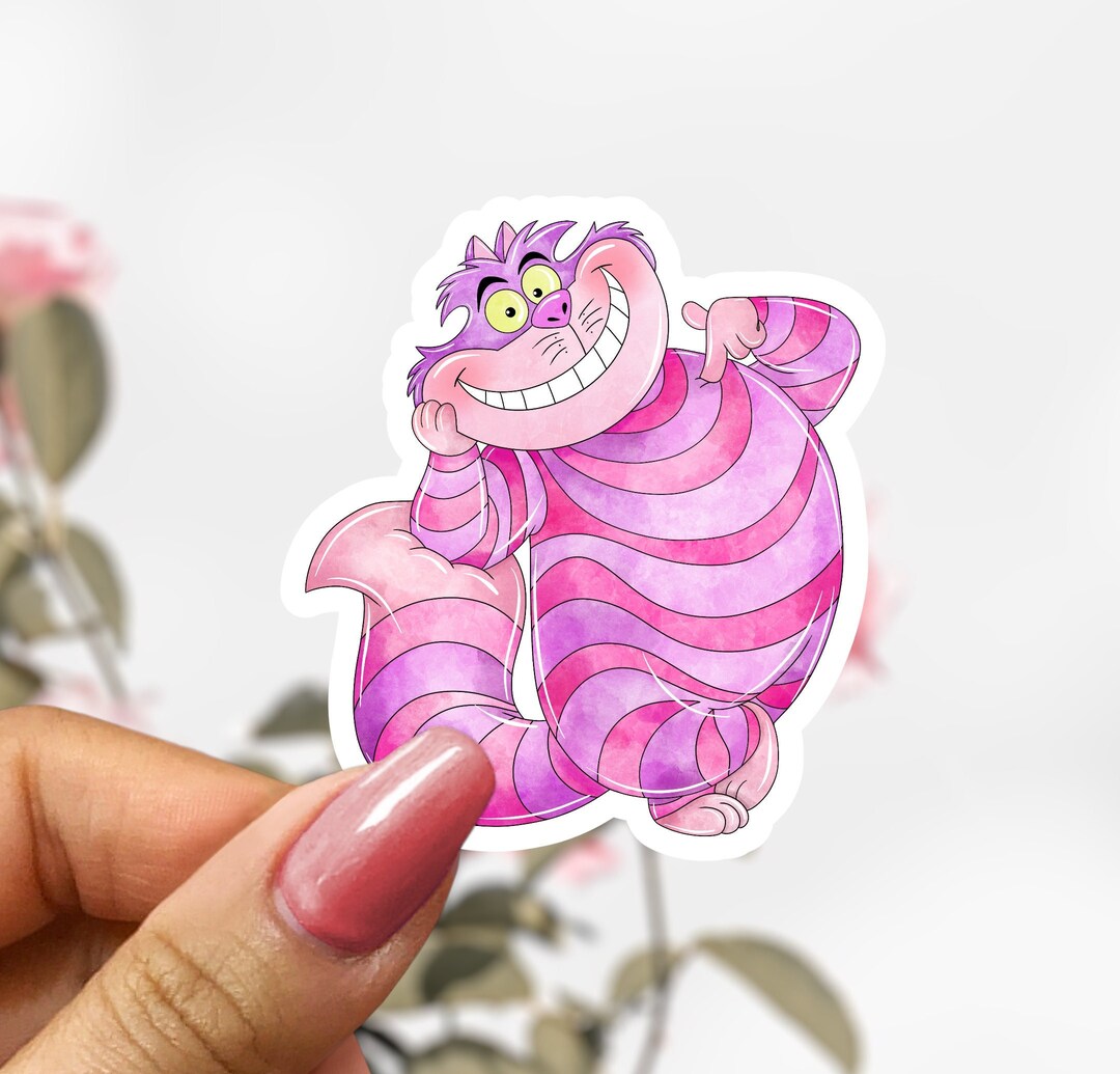 Cheshire Cat Sticker, Disney Cheshire Cat Sticker Decal - Etsy