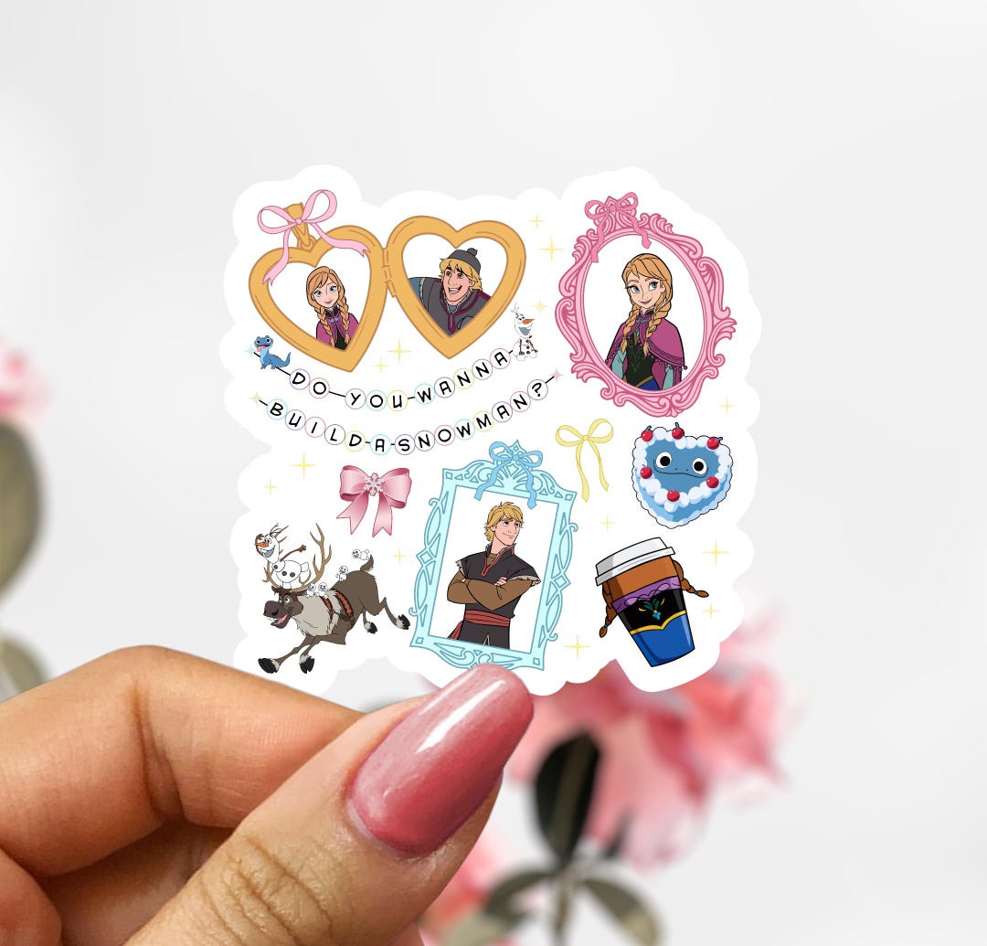 Frozen Elsa Sticker, Disney Elsa Sticker Decal - Etsy