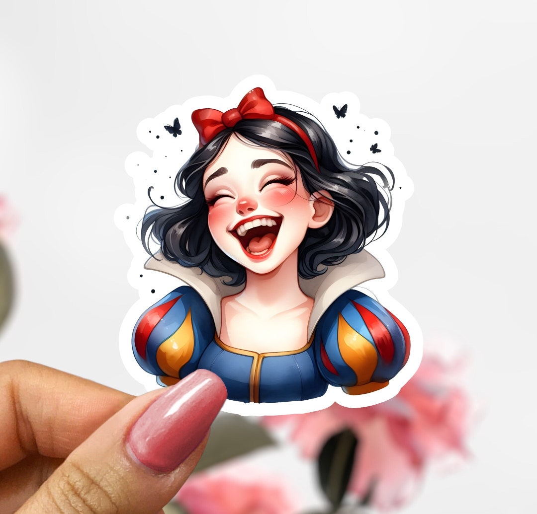 Snow White Sticker, Cartoon Disney Sticker Decal, Princess Snow White ...