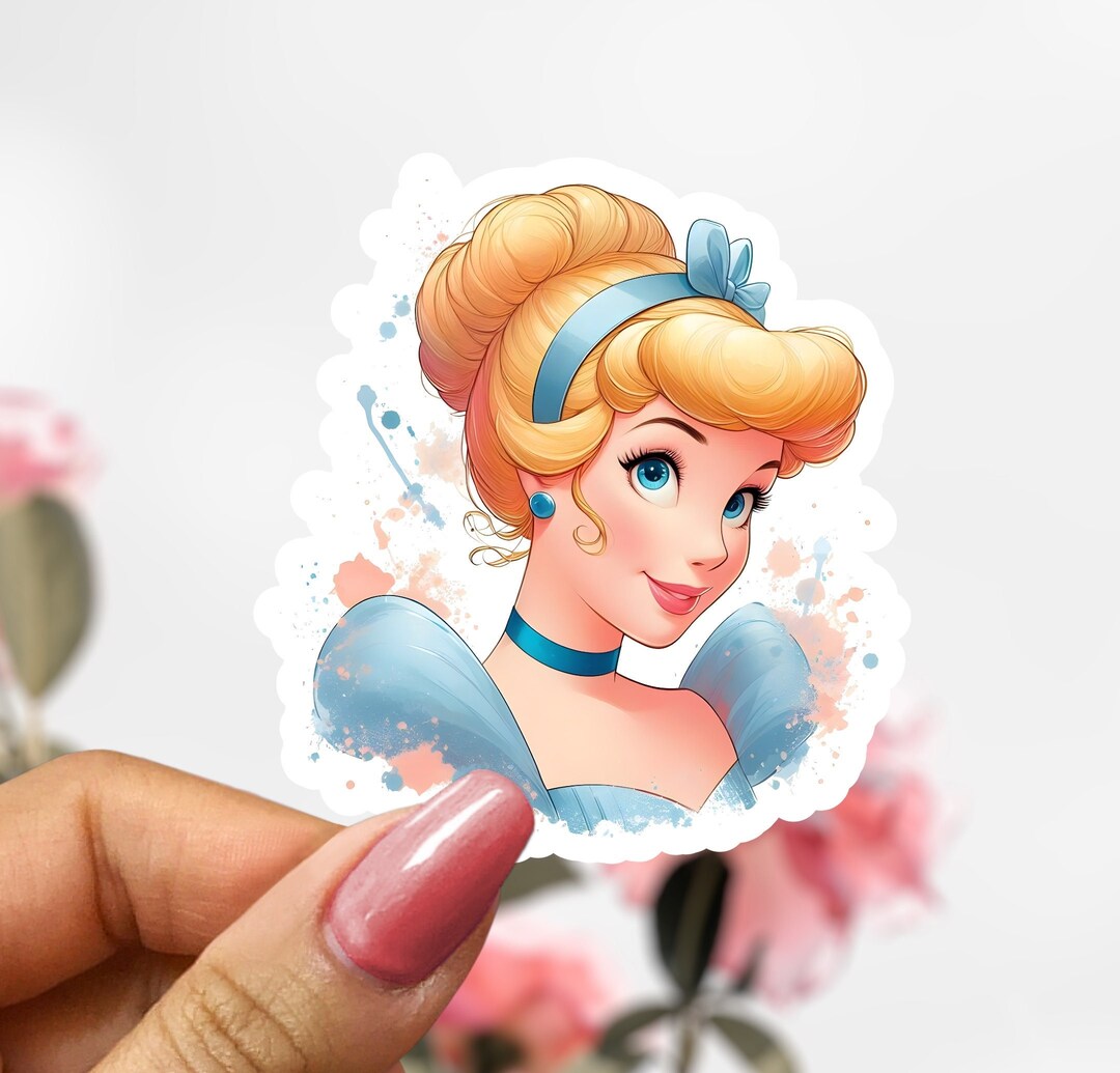 Disney Cinderella Sticker, Princess Sticker Decal - Etsy