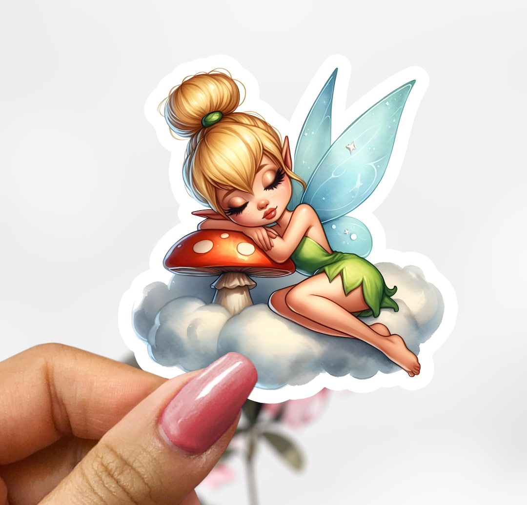 Tinkerbell Sticker, Cartoon Disney Sticker Decal, Peter Pan Sticker - Etsy
