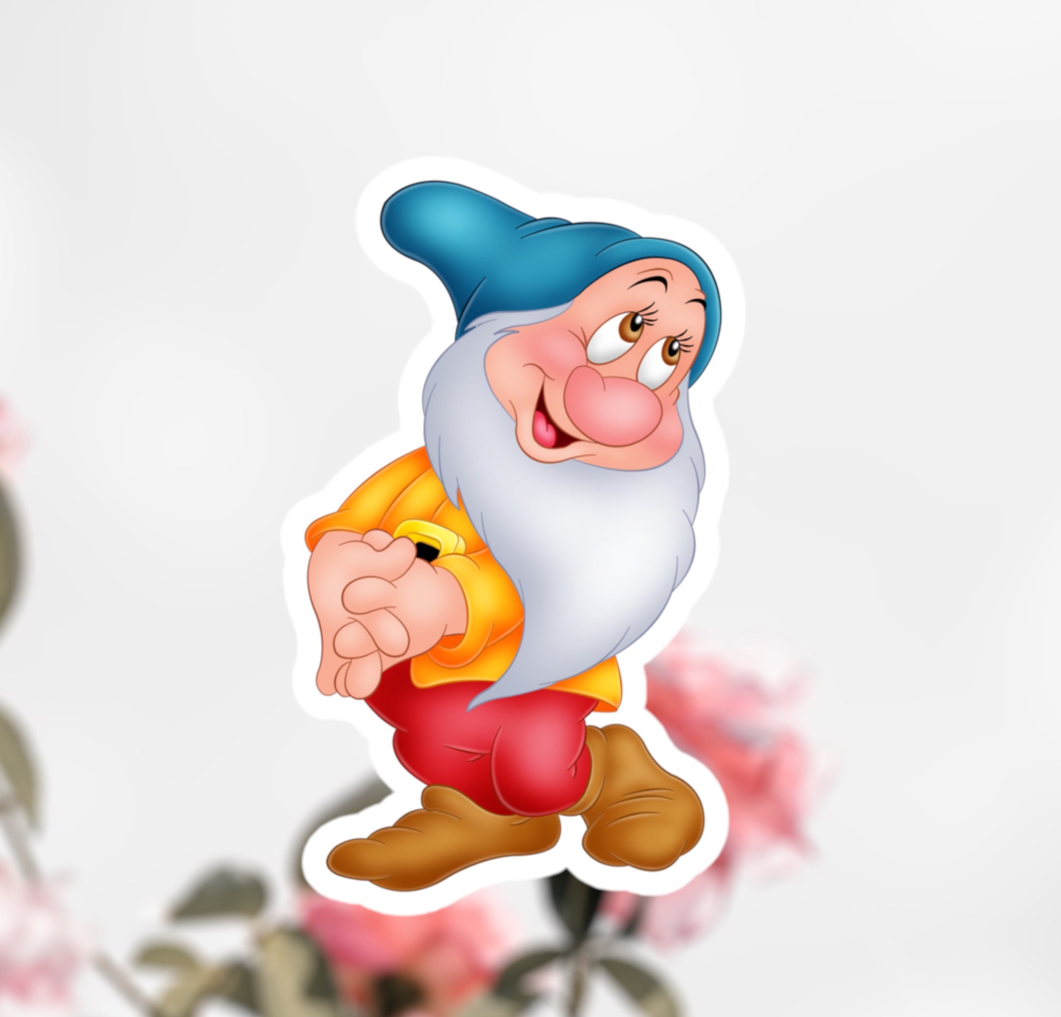 Seven Dwarfs Bashful Sticker, Disney Sticker Decal, Snow White Bashful ...