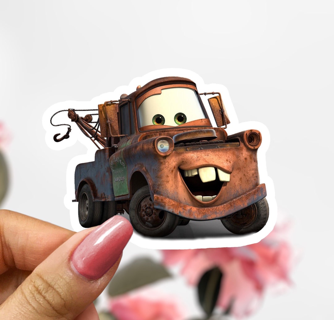 Disney Pixar Cars Sticker, Tow Mater Cars Sticker Decal - Etsy