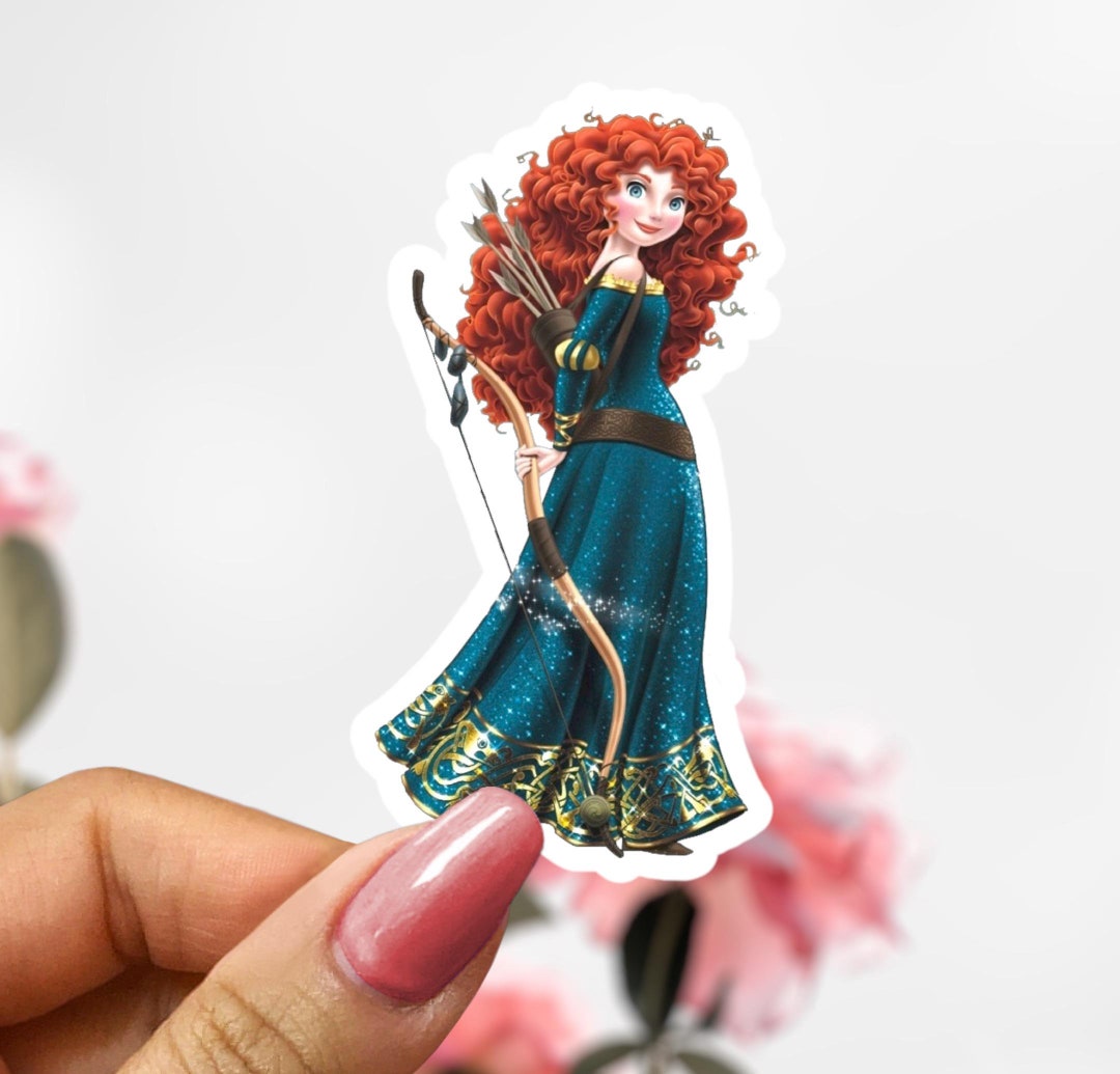 Princess Merida Sticker, Brave Sticker, Brave Merida Decal - Etsy