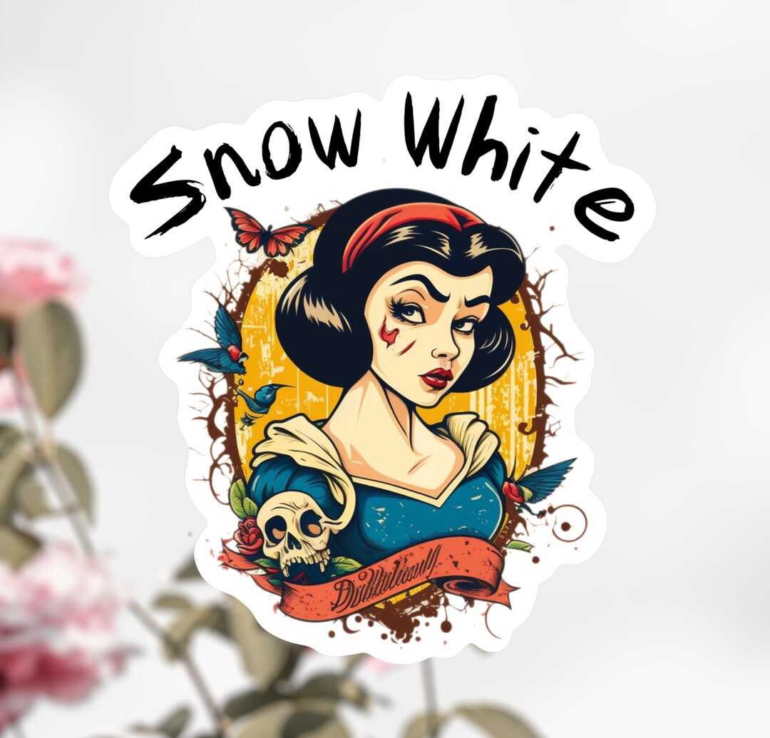 Disney Snow White Sticker, Disney Poisonous Apple Sticker Decal ...