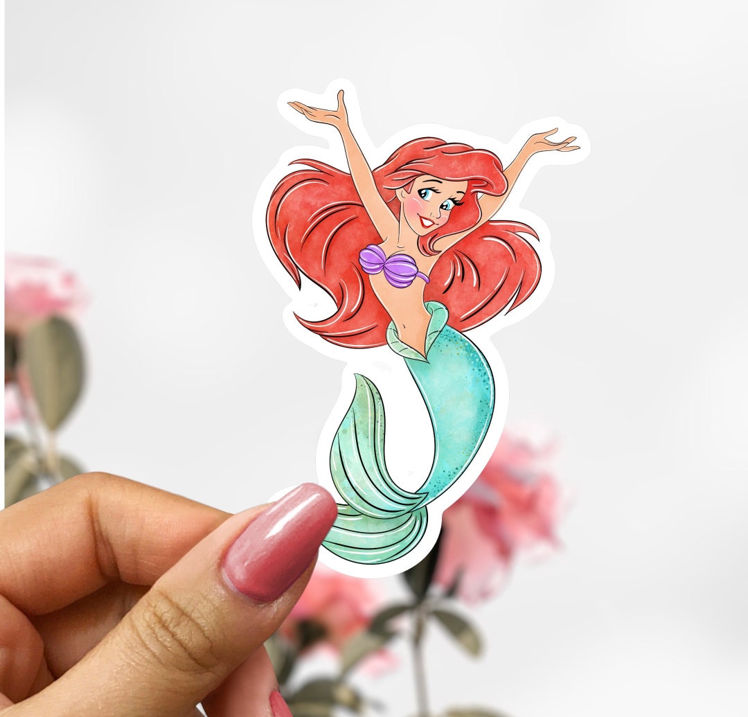 Disney Ariel Sticker, Ariel Sticker Decal, Little Mermaid Sticker - Etsy