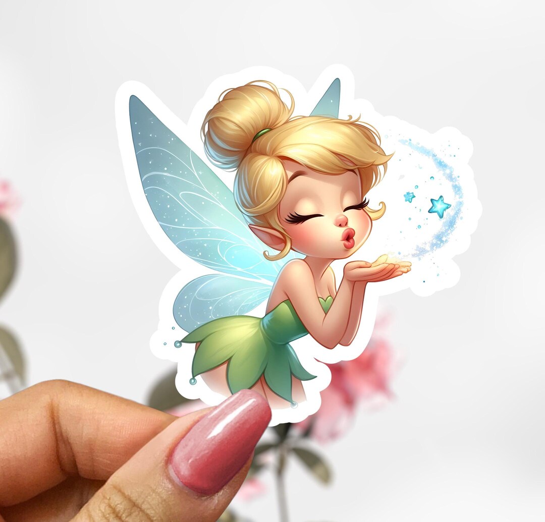 Tinkerbell Sticker, Cartoon Disney Sticker Decal, Peter Pan Sticker - Etsy