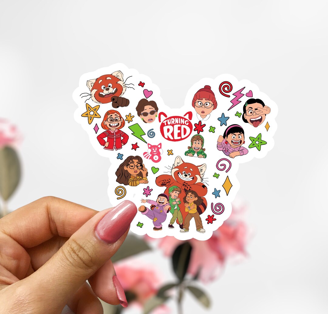 Turning Red Sticker , Disney Pixar Sticker, Mei Sticker, Red Panda - Etsy