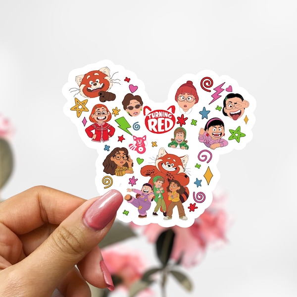 Turning Red Pixar Sticker - Etsy