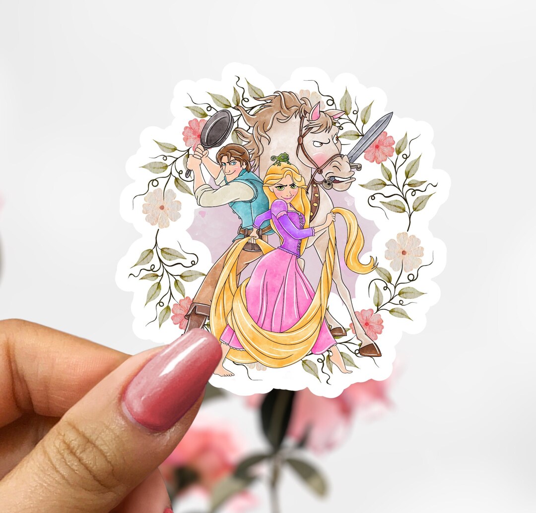 Rapunzel Sticker, Cartoon Disney Sticker Decal, Princess Rapunzel ...
