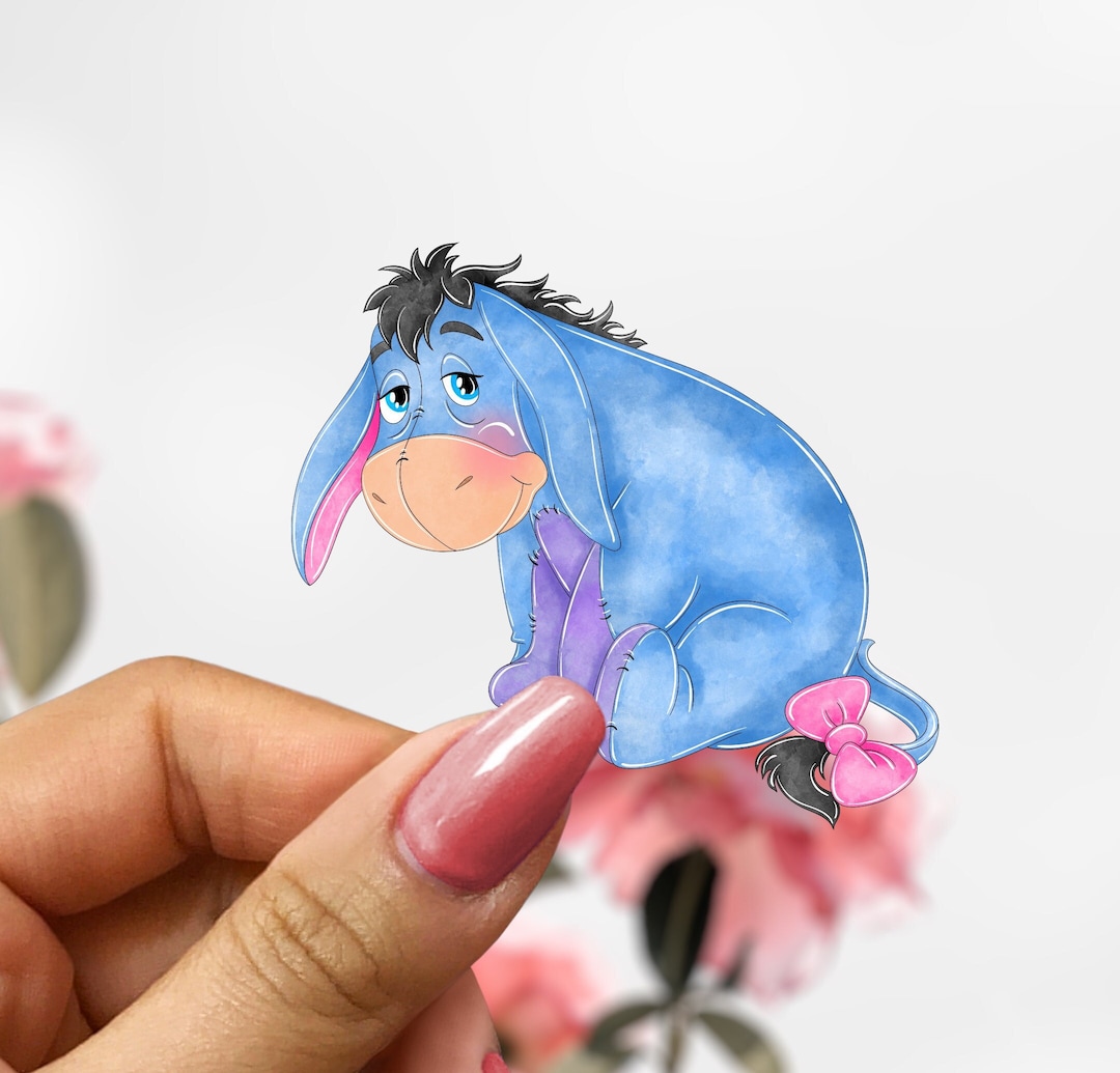Winnie the Pooh Eeyore Sticker, Winnie the Pooh Donkey Decal - Etsy