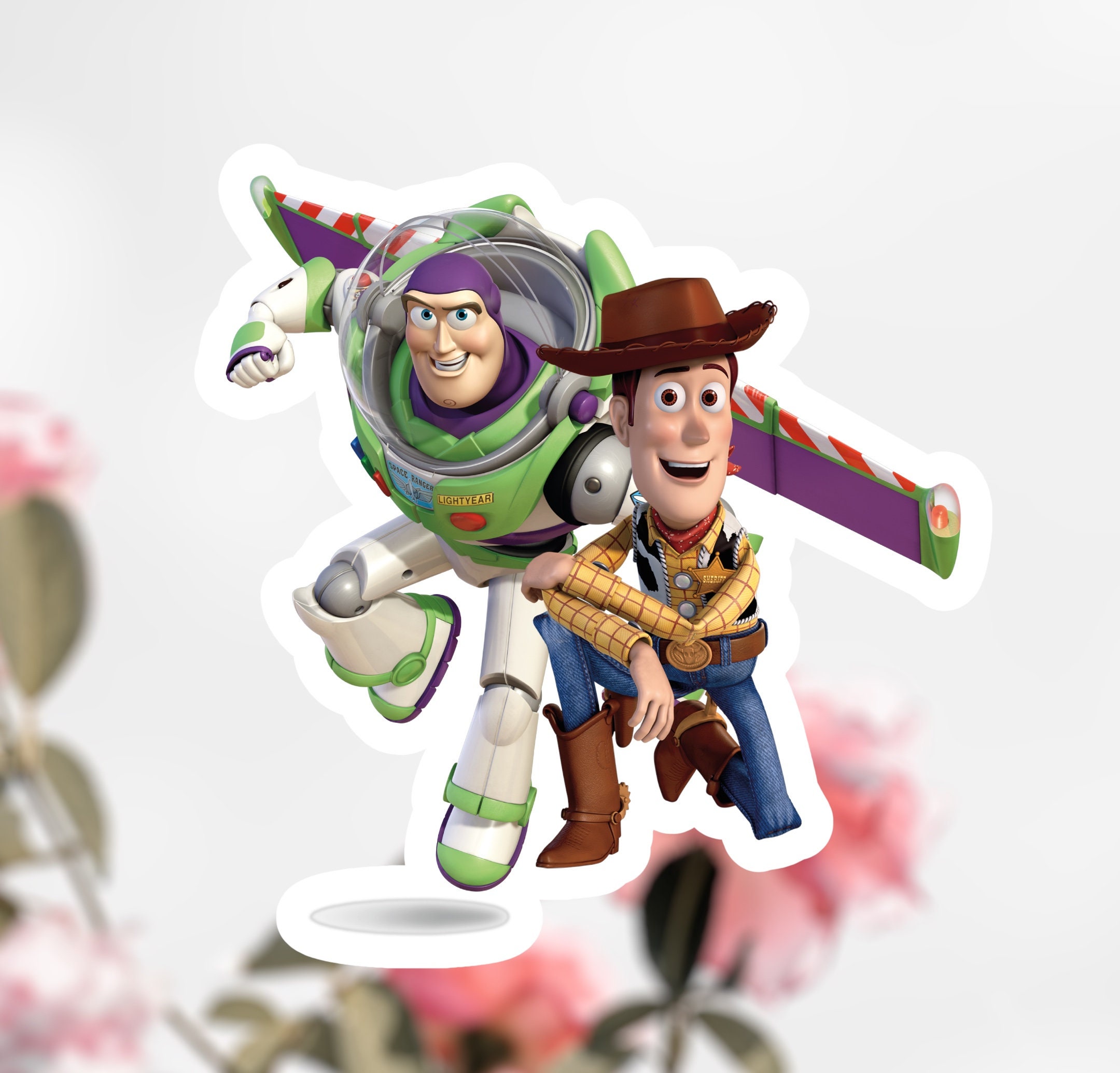 Disney Woody and Buzz Lightyear Sticker, Woody Sticker, Buzz Lightyear ...