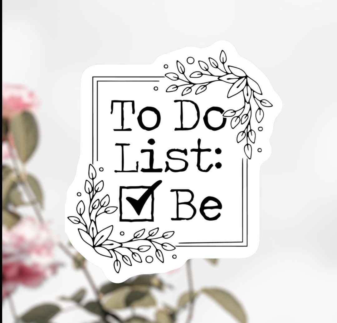 To Do List Sticker, to Do List Decal, - Etsy