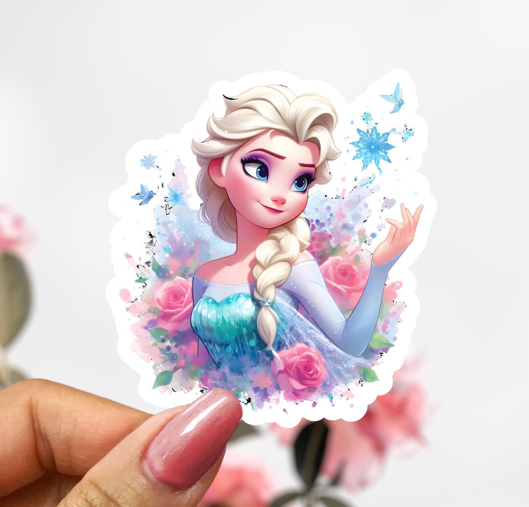 Frozen Elsa Sticker, Disney Anna & Elsa Sticker Decal - Etsy