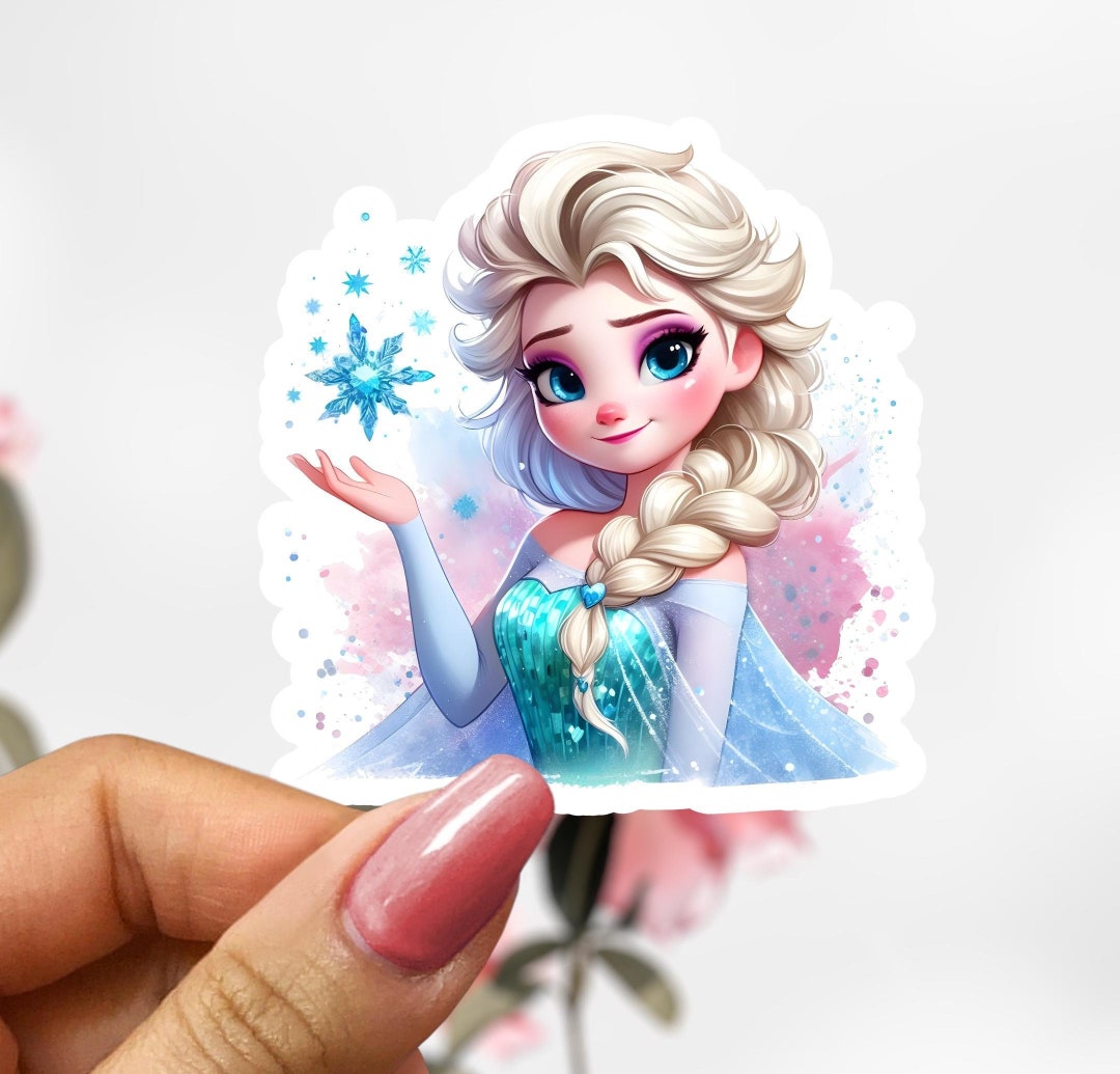 Frozen Elsa Sticker, Disney Anna & Elsa Sticker Decal - Etsy