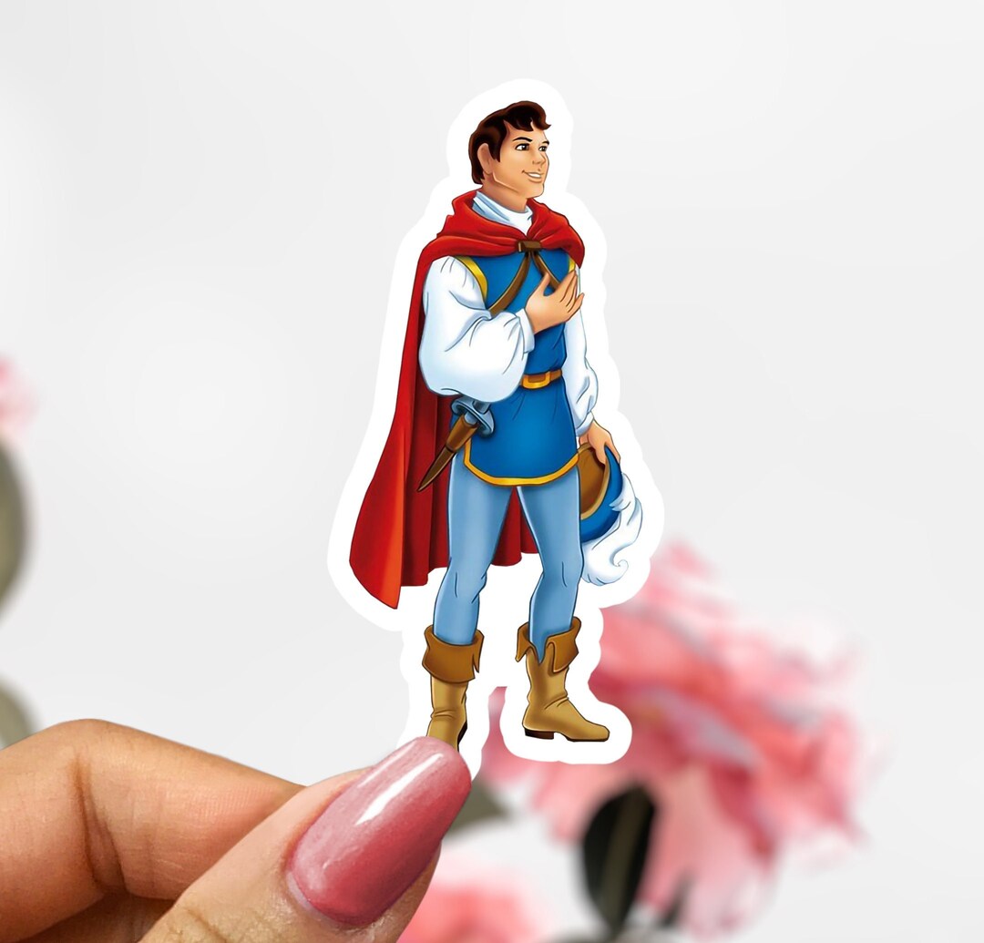 Snow White Prince Sticker, Disney Prince Decal - Etsy