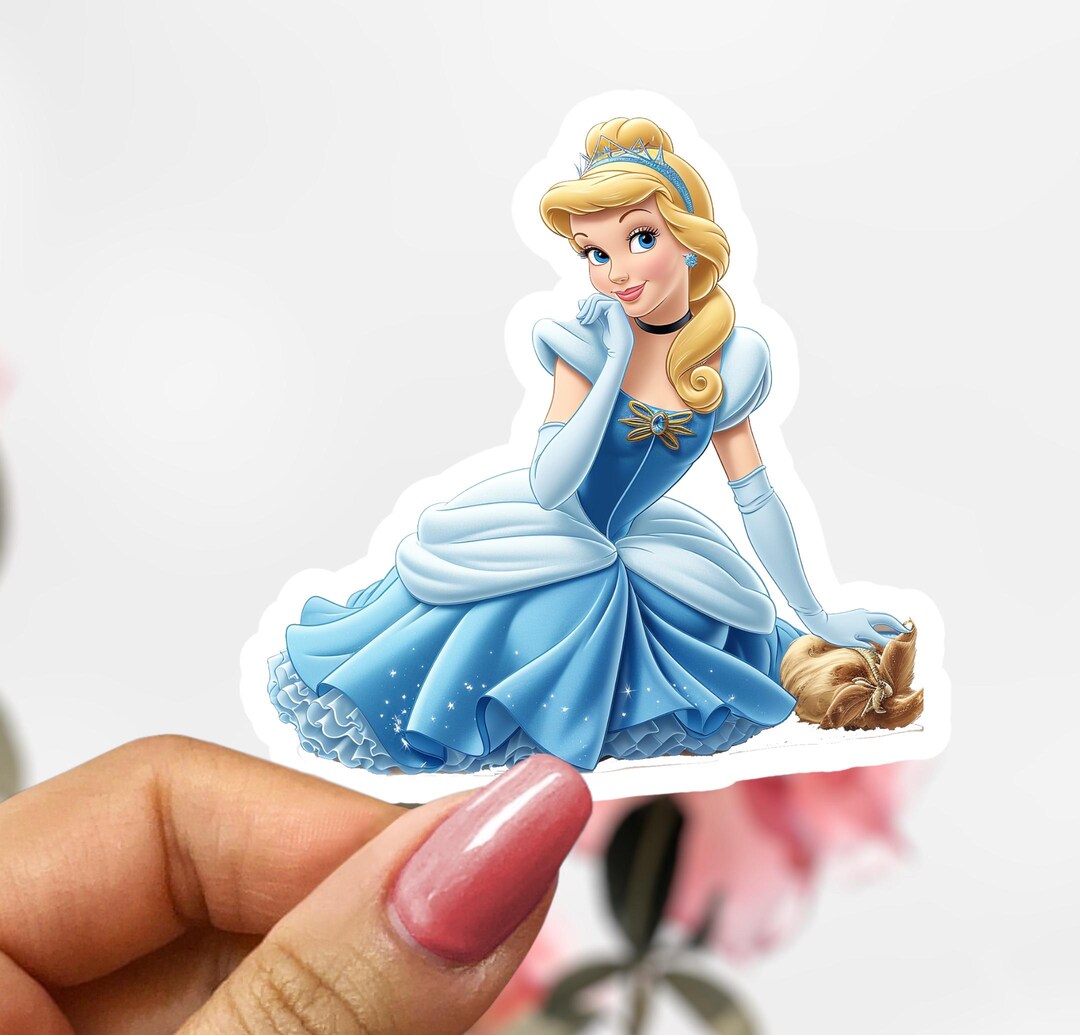 Disney Cinderella Sticker, Princess Sticker Decal - Etsy