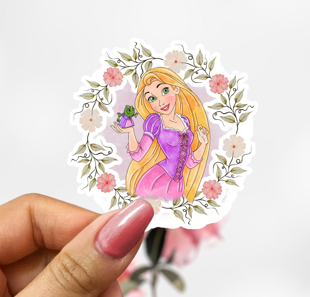 Rapunzel Sticker, Cartoon Disney Sticker Decal, Princess Rapunzel ...