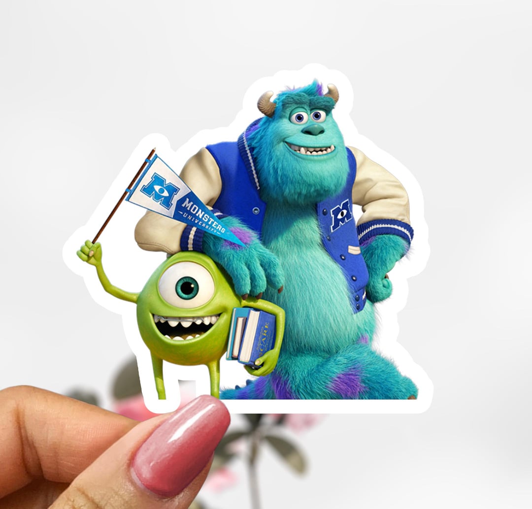 Monsters University Sticker, Disney Monsters Decal, - Etsy