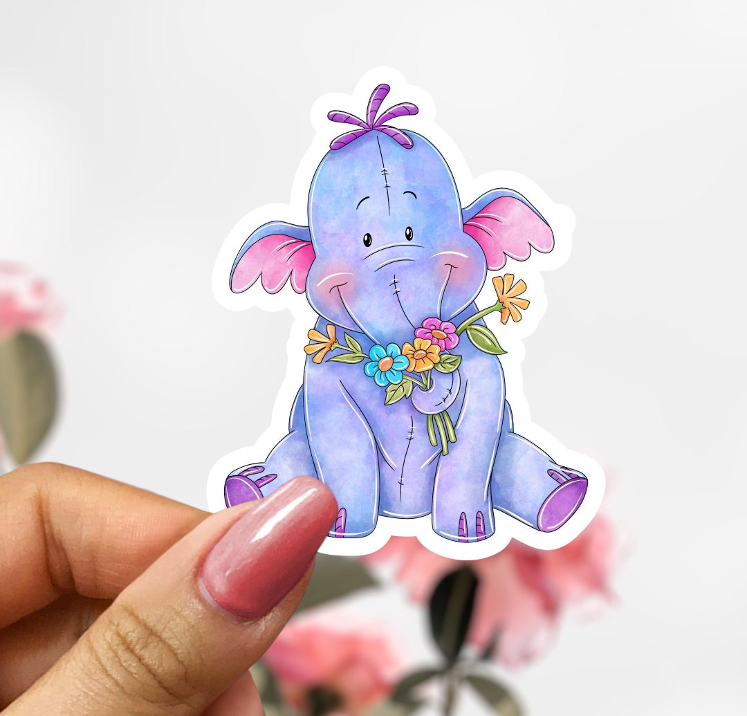Winnie the Pooh Heffalump Sticker, Winnie the Pooh Elephant Sticker ...