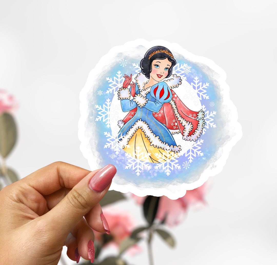 Winter Snow White Sticker, Disney Sticker Decal, Princess Snow White ...