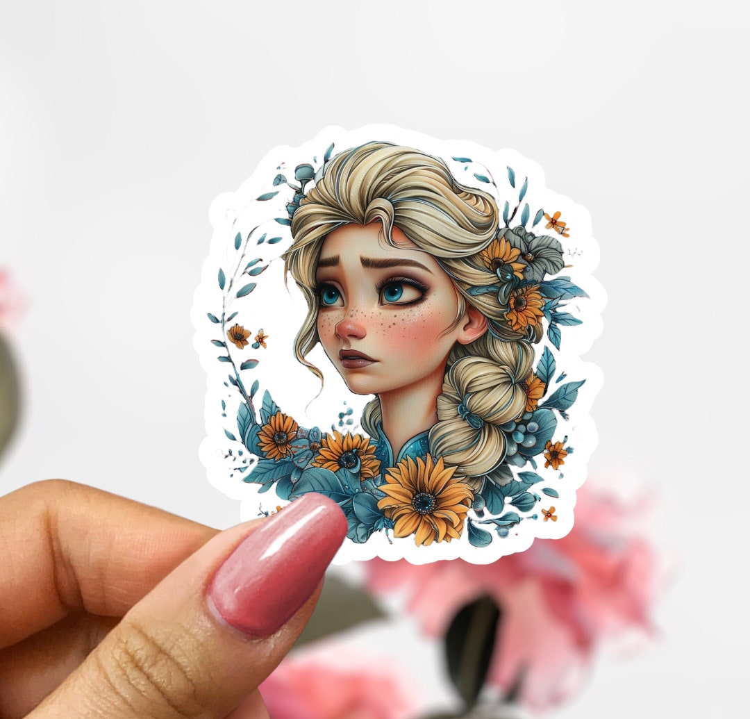Frozen Elsa Sticker, Disney Elsa Sticker Decal - Etsy