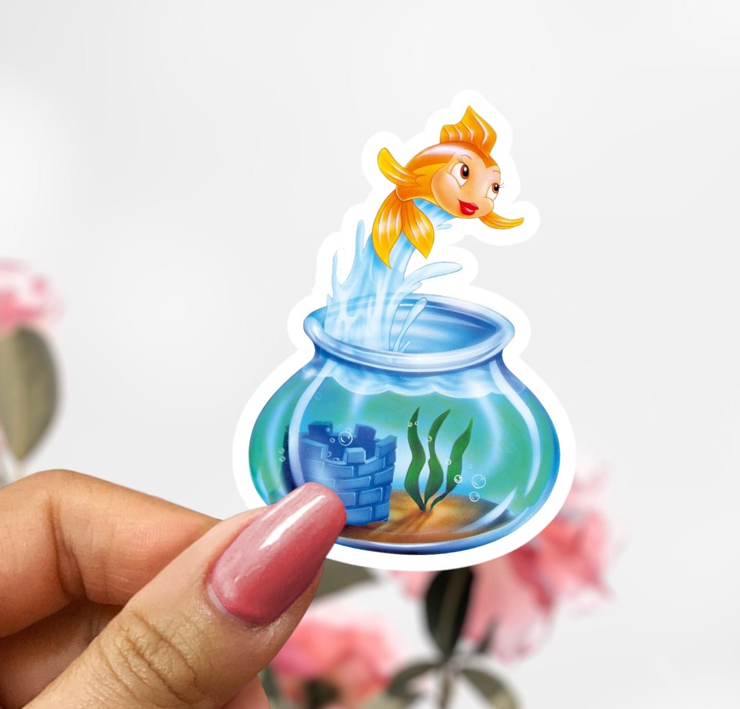 Cleo Geppetto Sticker, Pinocchio Sticker, Fish Sticker - Etsy
