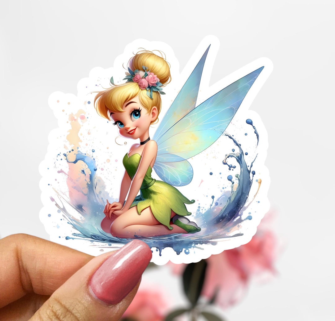 Tinkerbell Sticker, Cartoon Disney Sticker Decal, Peter Pan Sticker - Etsy