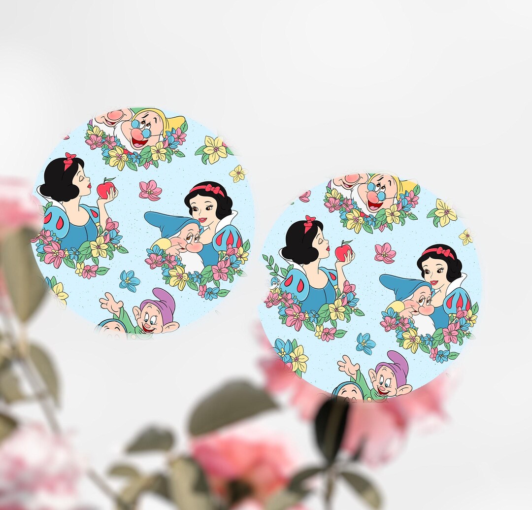 Snow White Coasters, Disney Snow White Car Coasters - Etsy