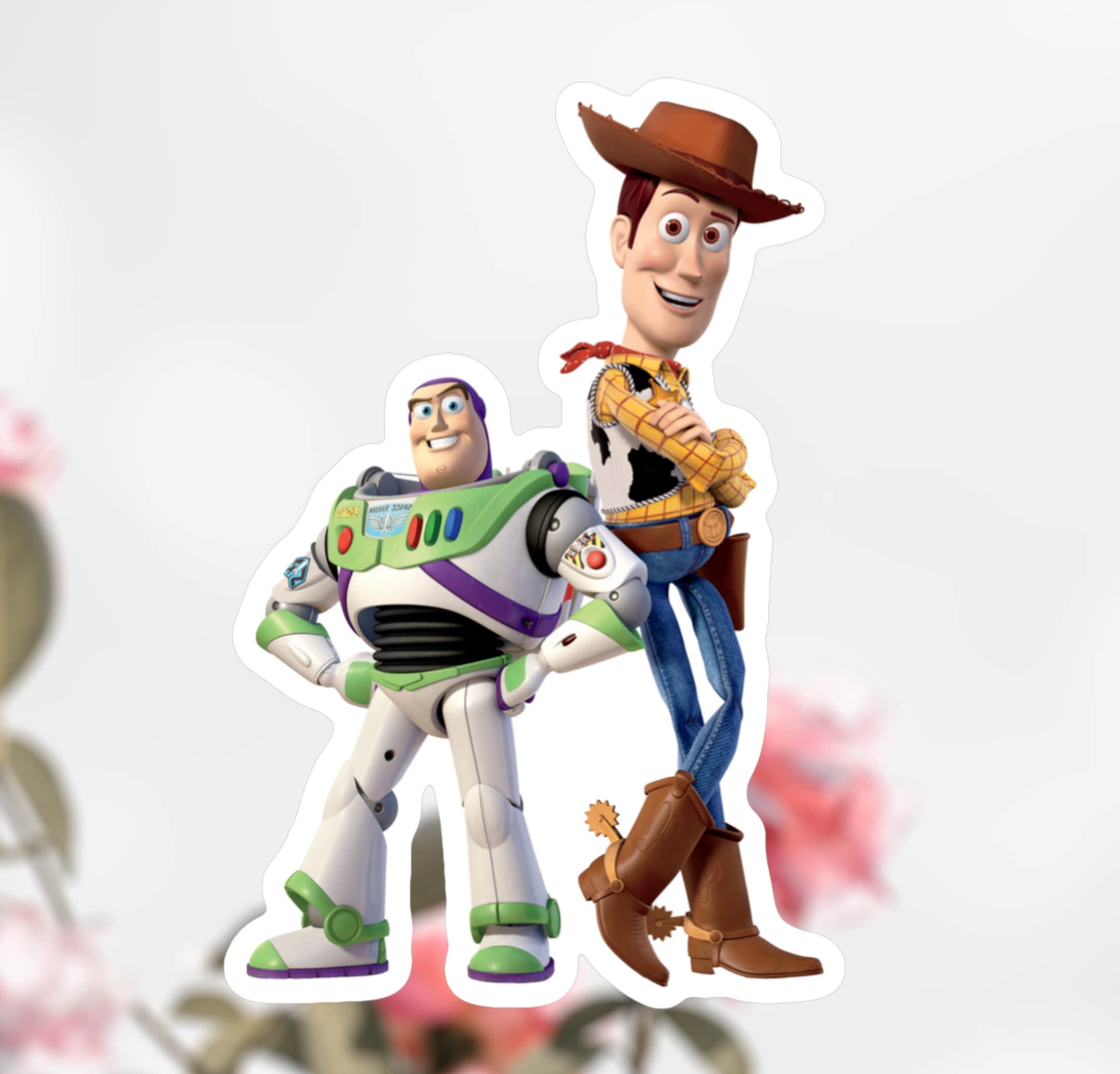 Disney Woody and Buzz Lightyear Sticker, Woody Sticker, Buzz Lightyear ...