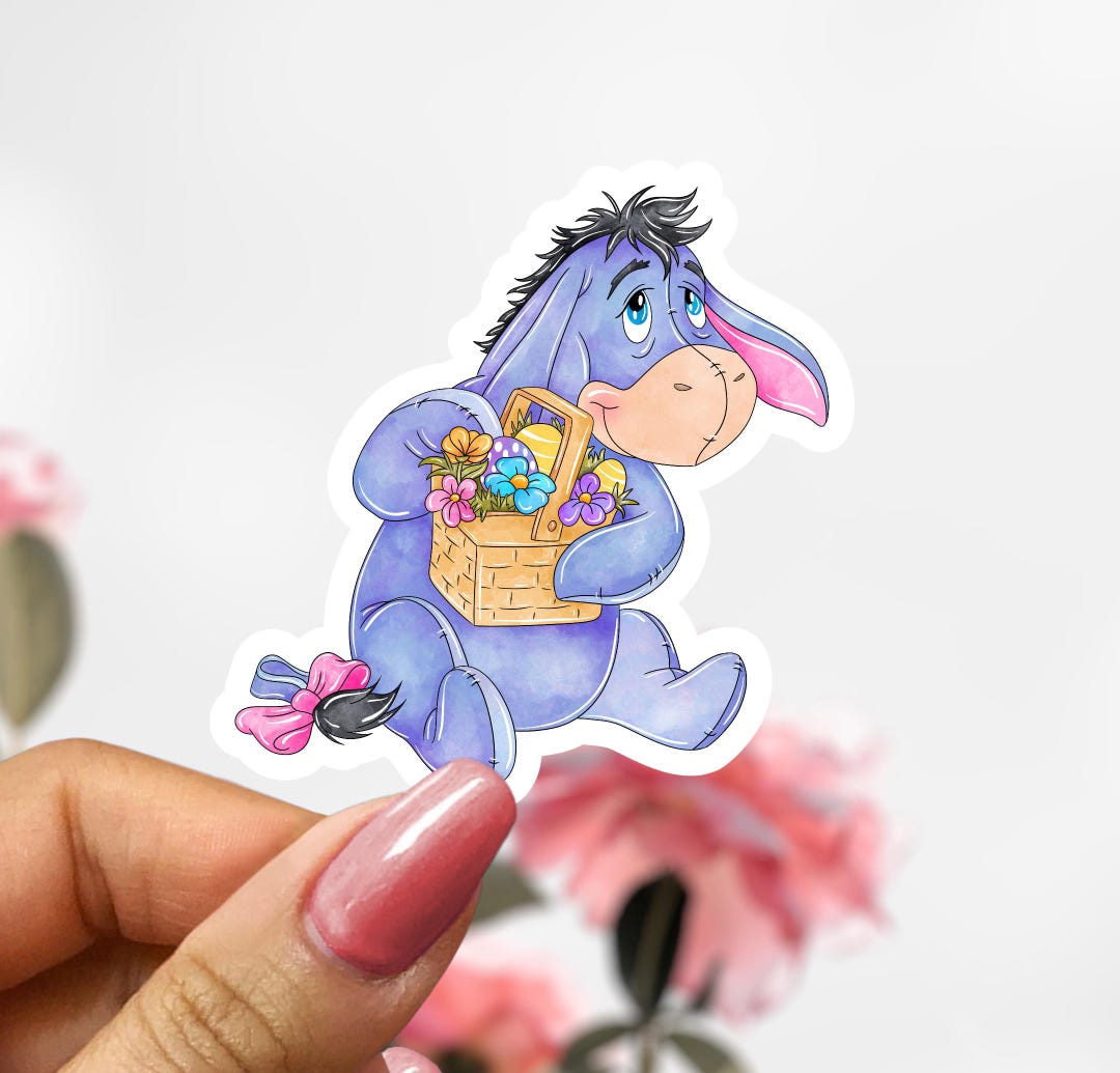 Winnie the Pooh Eeyore Sticker, Winnie the Pooh Donkey Decal - Etsy