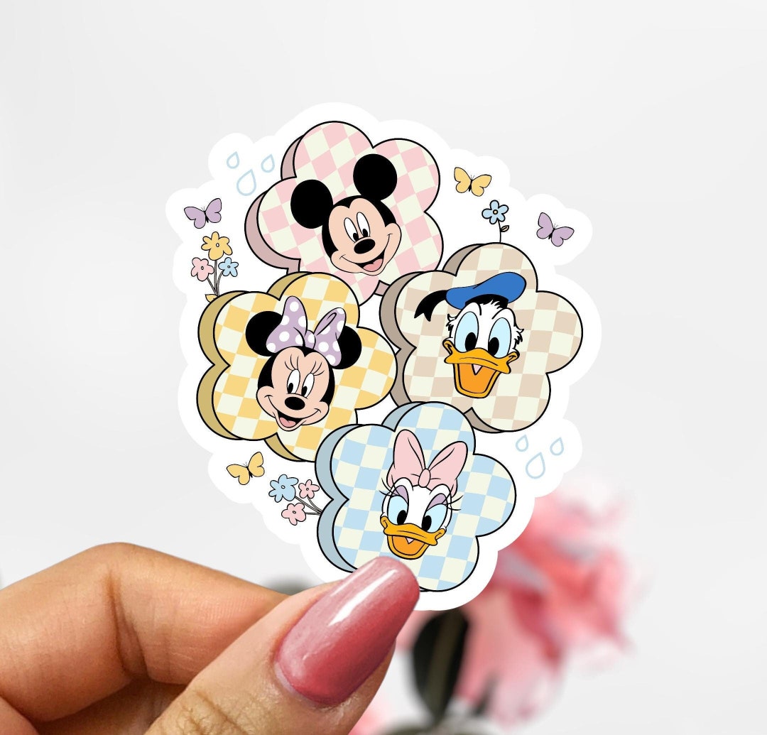 Mickey & Minnie Mouse Characters Sticker, Mickey Sticker Decal - Etsy