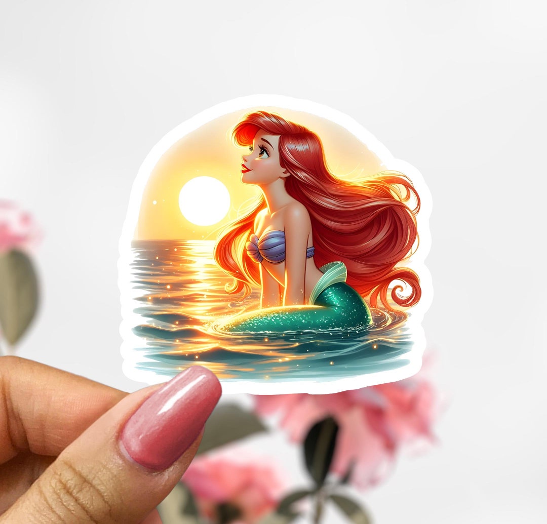Ariel Sticker, Ariel Under the Sea Sticker Decal - Etsy
