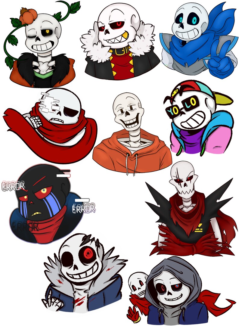Undertale & AU Stickers - Etsy