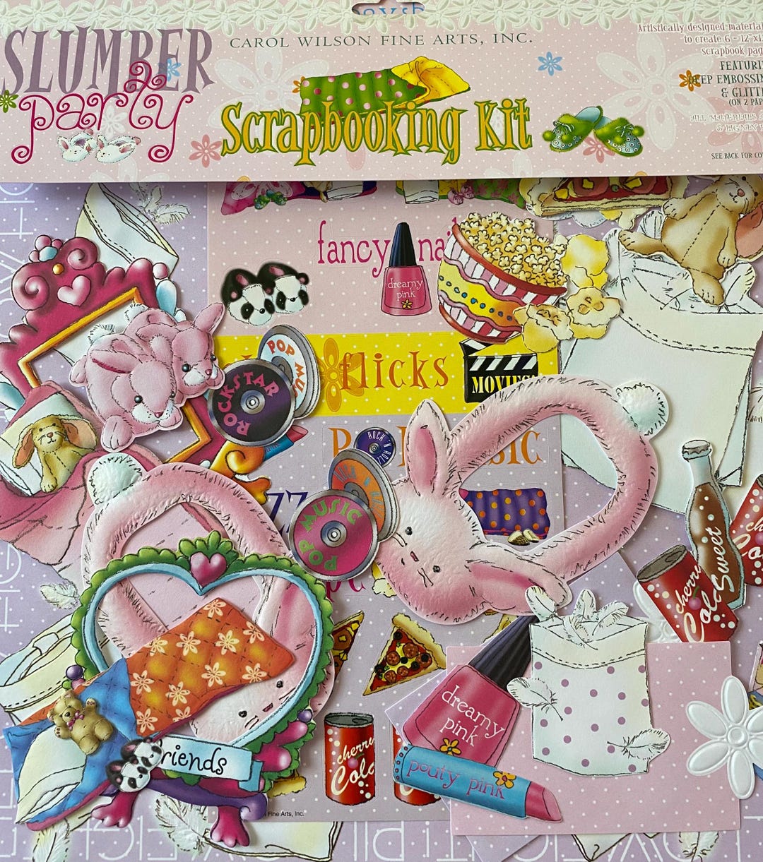 Slumber Party Scrapbooking Kit by Carol Wilson Fine Arts, Inc. - Etsy