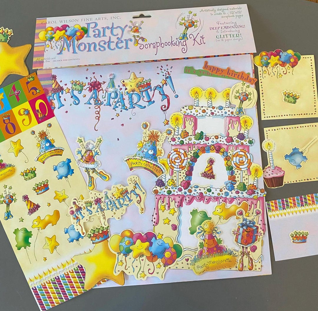 Party Monster Scrapbooking Kit - Etsy