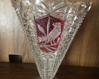 Hofbauer Red Bird Crystal | Etsy