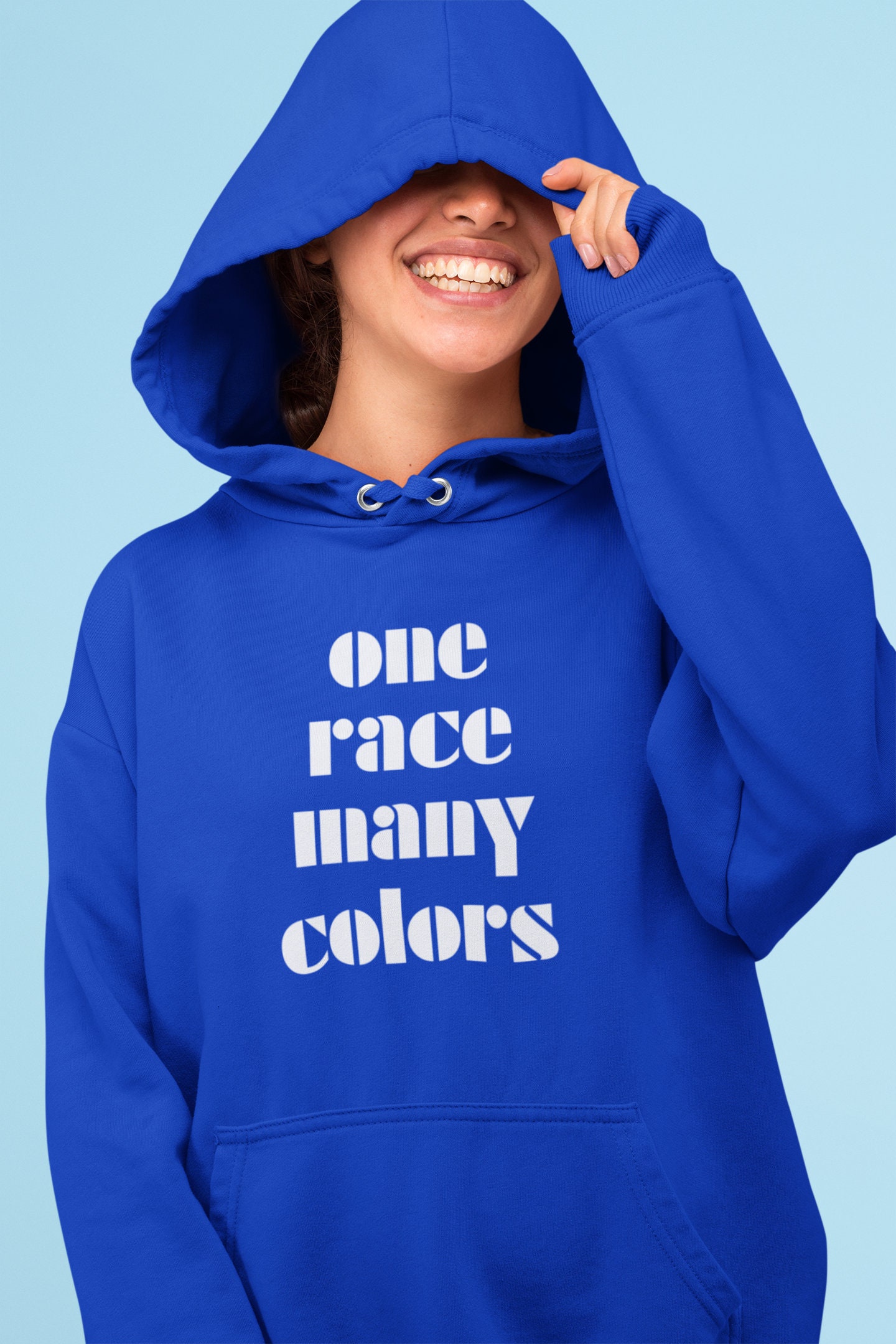 One Race Many Colors Unisex Essential Hoodie Pride Rainbow Collection ...