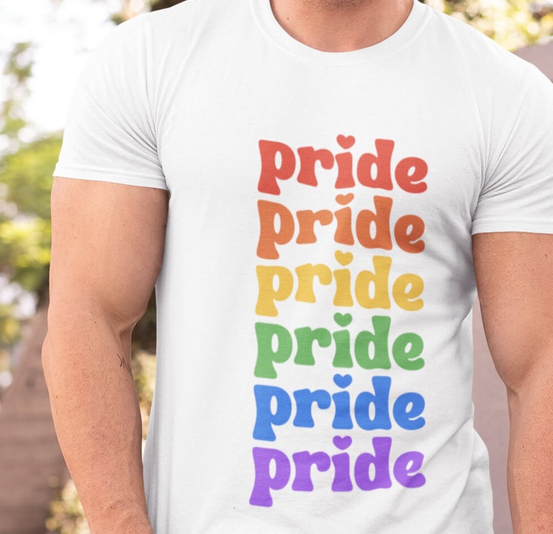PRIDE Unity Unisex Super Soft Trendy Pride Love Print Tee T-shirt Lgbtq Gay Pride Equality Unity ...
