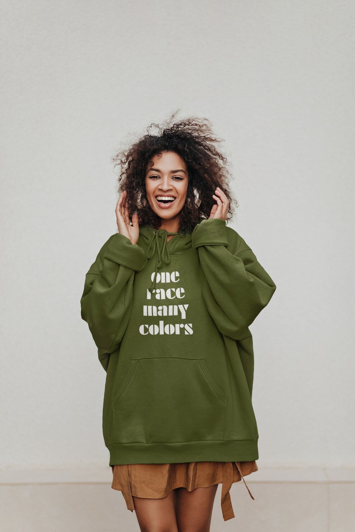 One Race Many Colors Unisex Essential Hoodie Neutrals Collection - Etsy