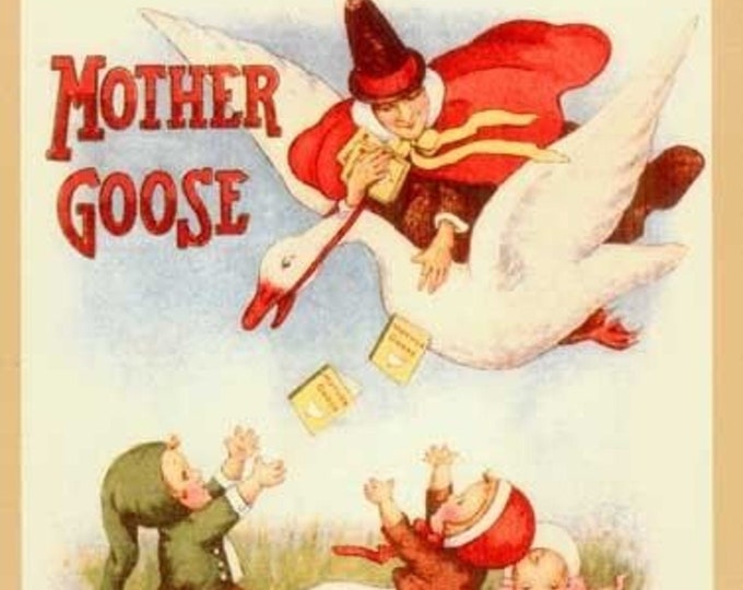 Mother Goose PANEL by the Vintage Workshop - for Red Rooster Fabrics - Etsy