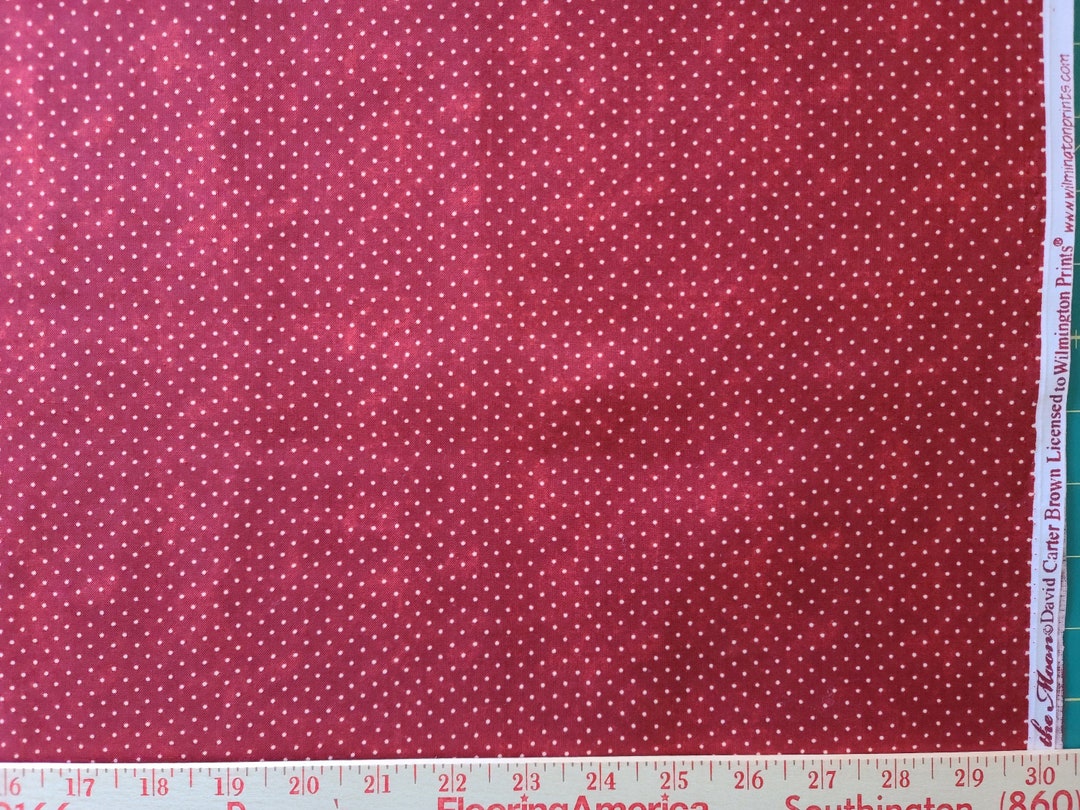 Red Pin Dot Fabric by Wilmington Prints - SOLD by the FULL YARD! - Etsy