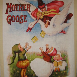 Mother Goose PANEL by the Vintage Workshop - for Red Rooster Fabrics - Etsy