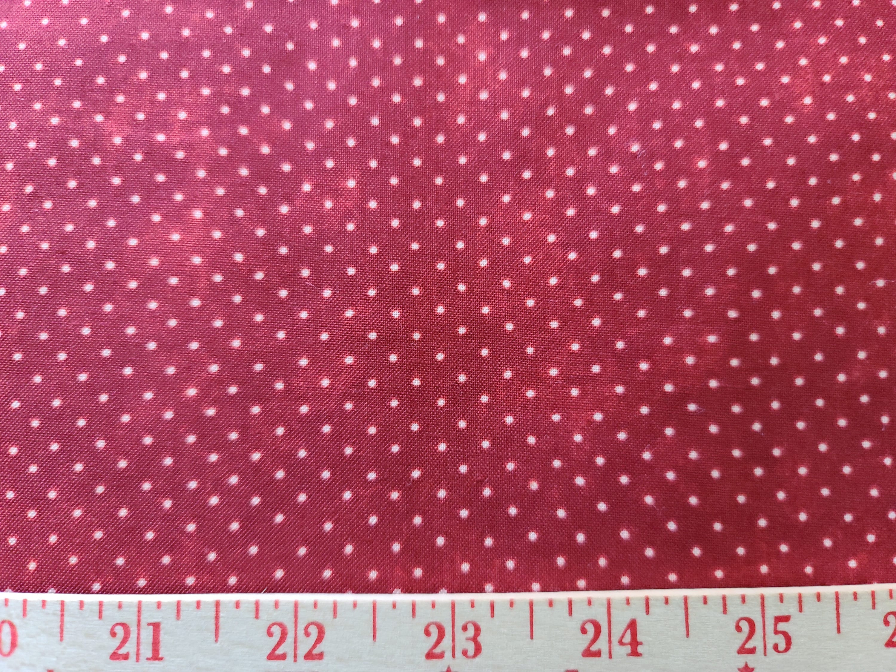 Red pin dot fabric by Wilmington Prints SOLD by the FULL | Etsy